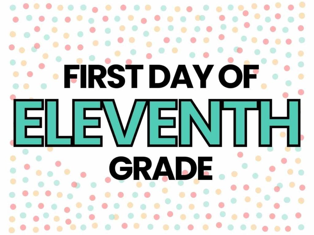 Free First Day Of School Sign 2024: Printable For Pre-k Thru College!