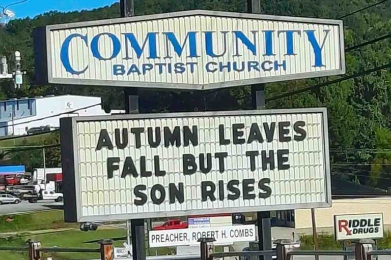 75 Funny Church Sign Sayings Proving God Created Humor