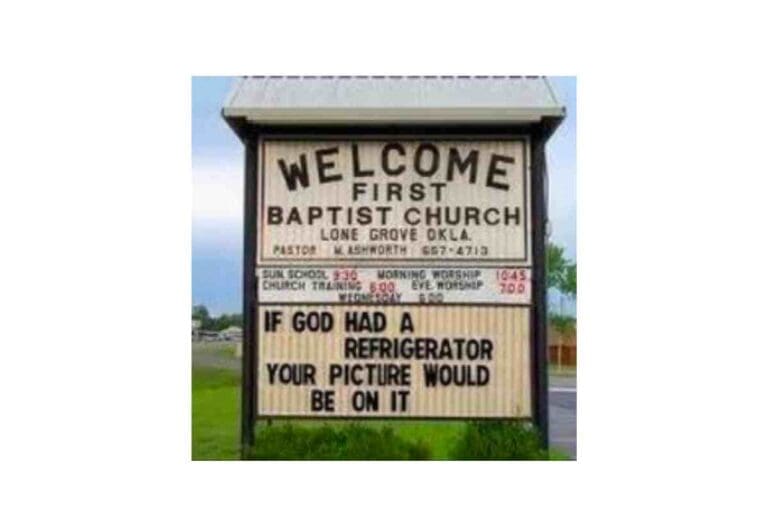 75 Funny Church Sign Sayings Proving God Created Humor