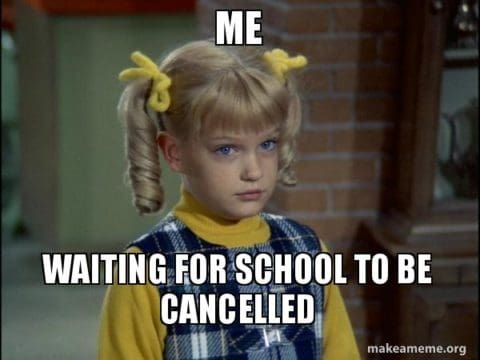 21 Hilarious School Closing Memes For When Theres No School
