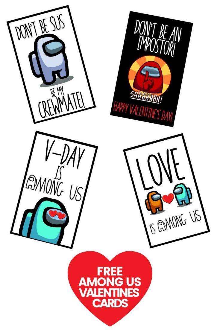 8 Free Among Us Valentines Day Cards