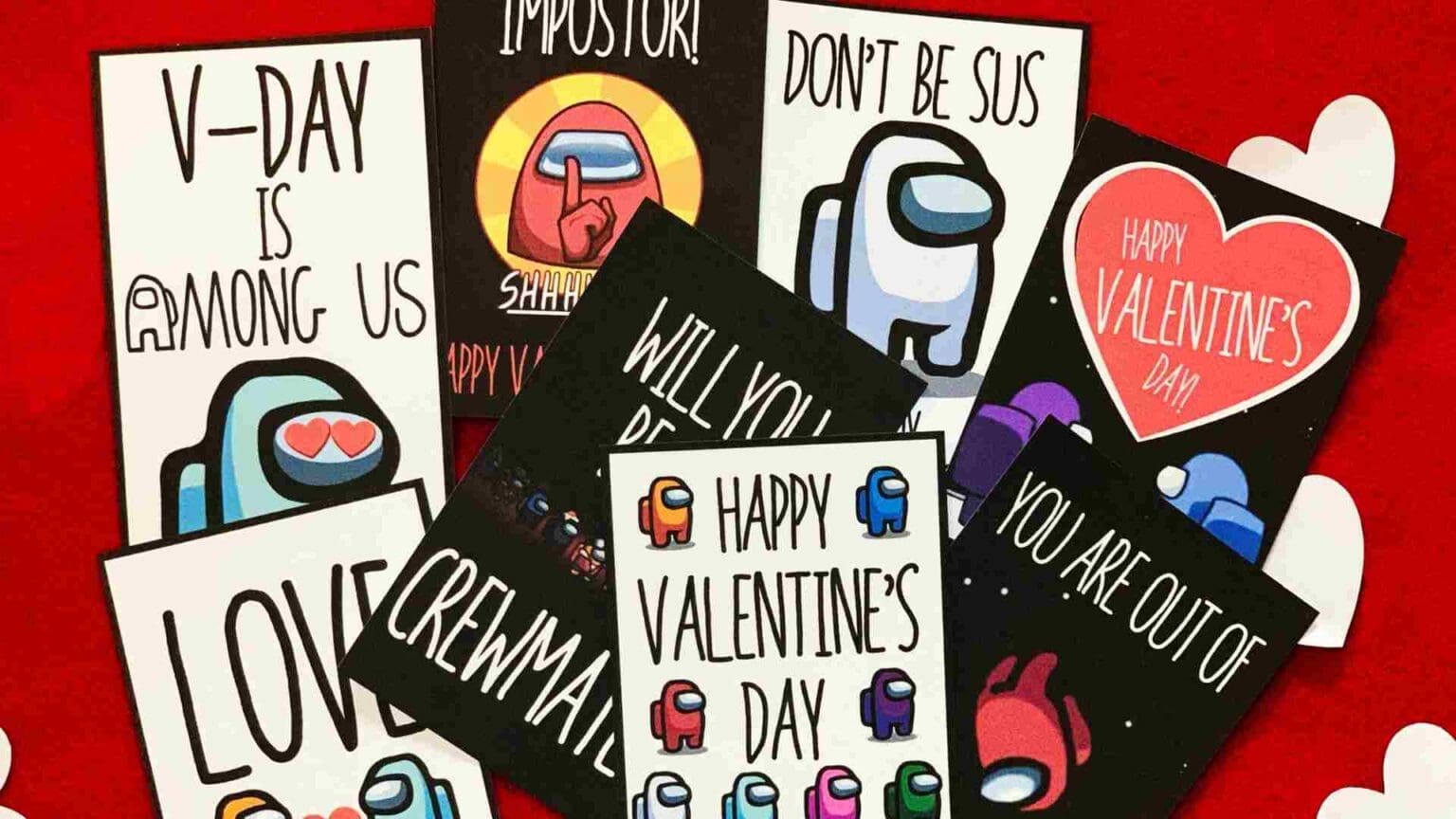 8 Free Among Us Valentines Day Cards