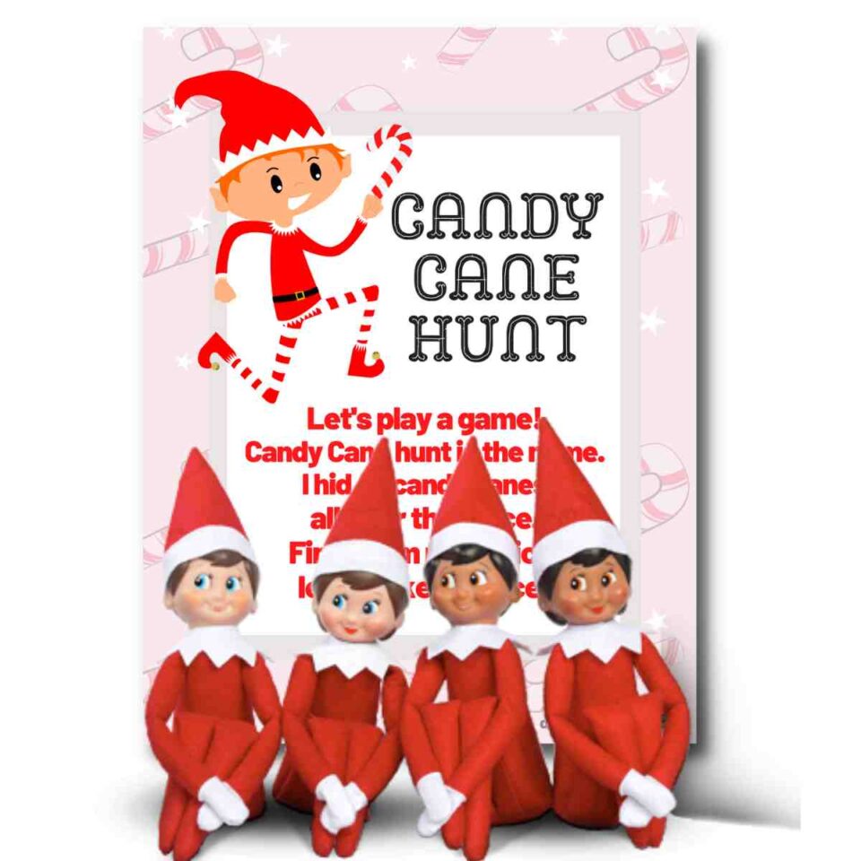 Free Elf On The Shelf Candy Cane Hunt Printable - Digital Mom Blog