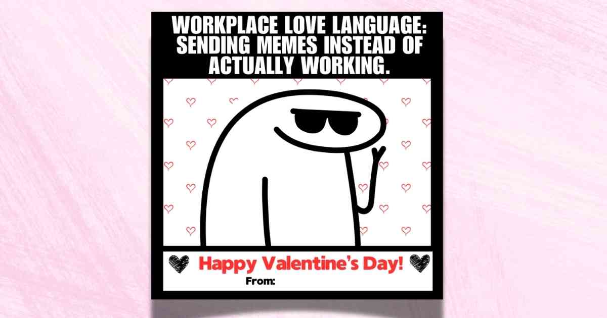 Free Work Valentines Cards For Coworkers – Funny & Office-Friendly ...