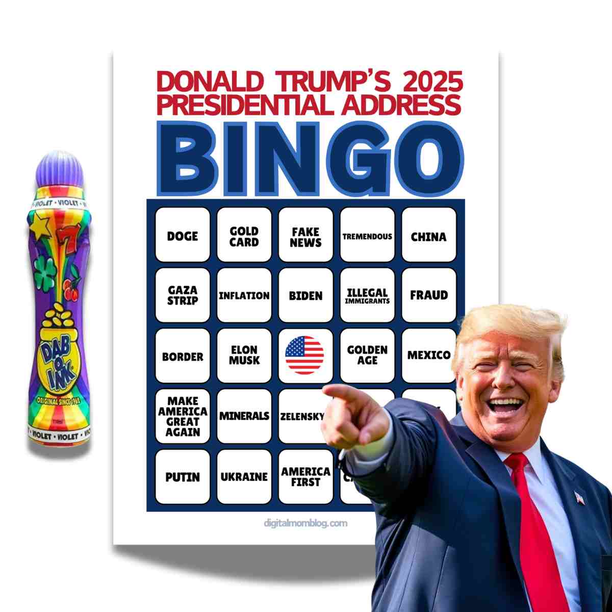 2025 Presidential Address Bingo Card: Turn Speeches Into Fun