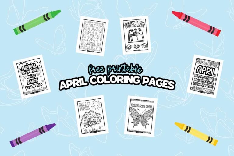 10+ Free April Coloring Pages That’ll Make Rainy Days A Breeze