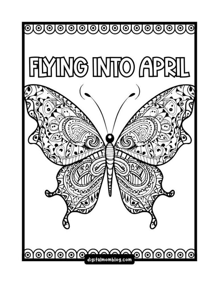 10+ Free April Coloring Pages That’ll Make Rainy Days A Breeze