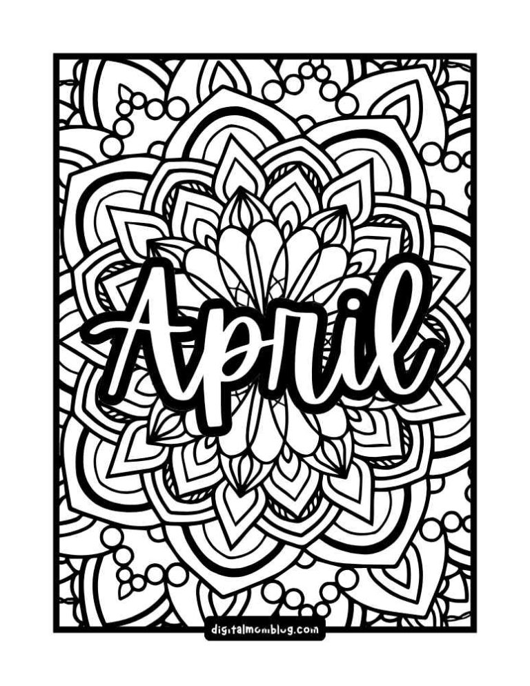 10+ Free April Coloring Pages That’ll Make Rainy Days A Breeze
