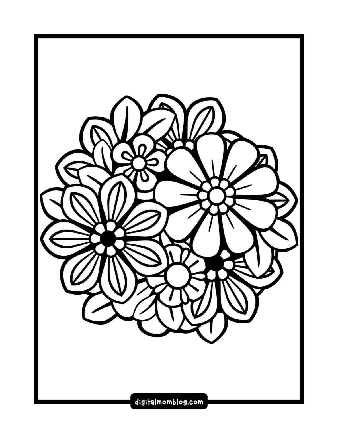 20 Free Spring Coloring Pages: Flowers, Butterflies And More