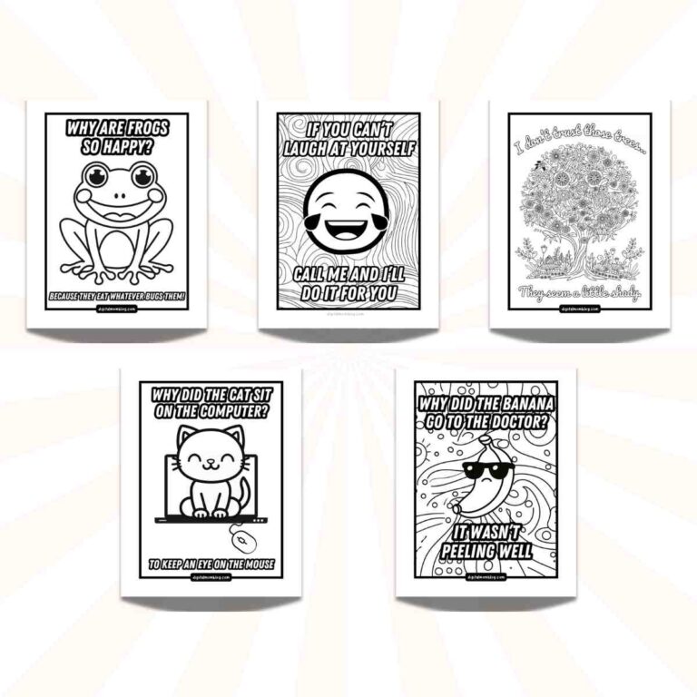 Bored? These Jokes Coloring Pages Will Instantly Lift Your Mood