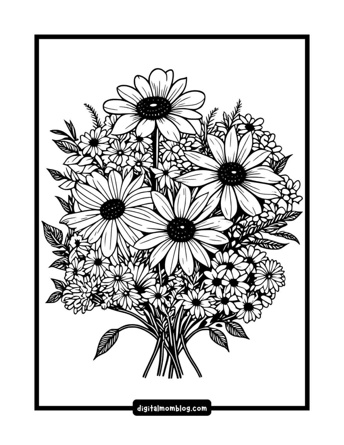 20 Free Spring Coloring Pages: Flowers, Butterflies And More