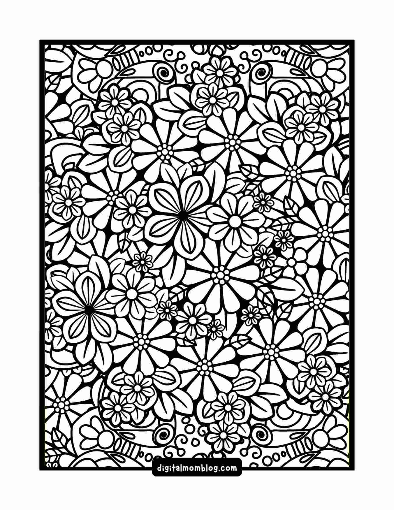 20 Free Spring Coloring Pages: Flowers, Butterflies And More