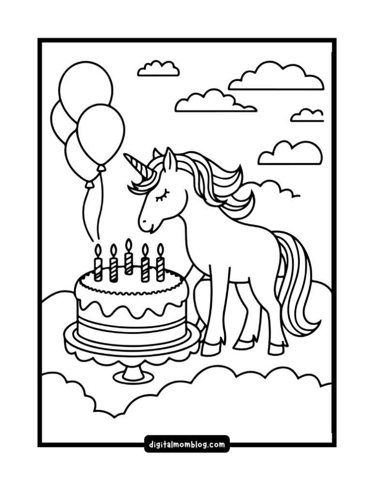 Unicorn Coloring Pages For Kids: 10 Magical And Free Printables