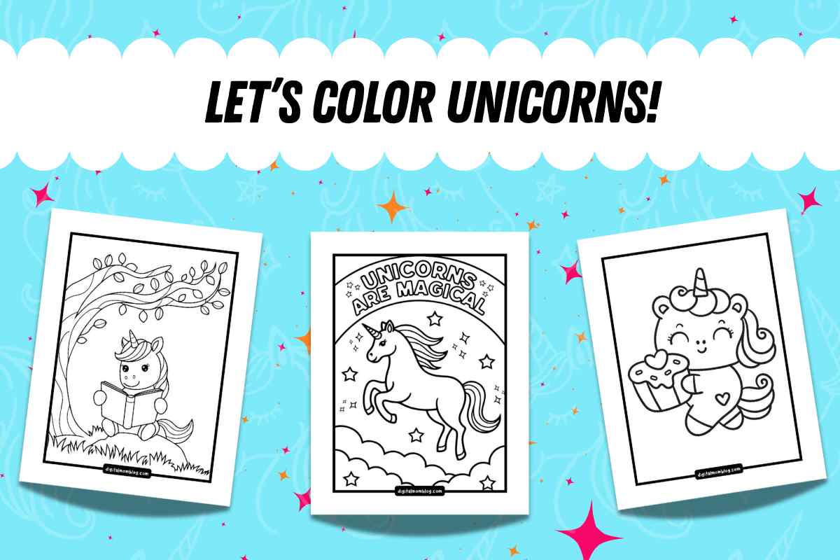 Unicorn Coloring Pages For Kids: 10 Magical And Free Printables
